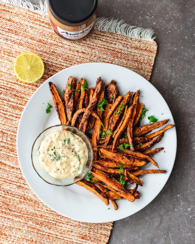 Sweet Potato and Spicy Peanut Butter Fries - Oulala Spicy Manba Peanut ...